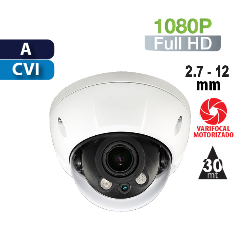 Cámara tipo Domo Varifocal Análoga HD IR 30 Mts (ADHD2MVFDO1224)