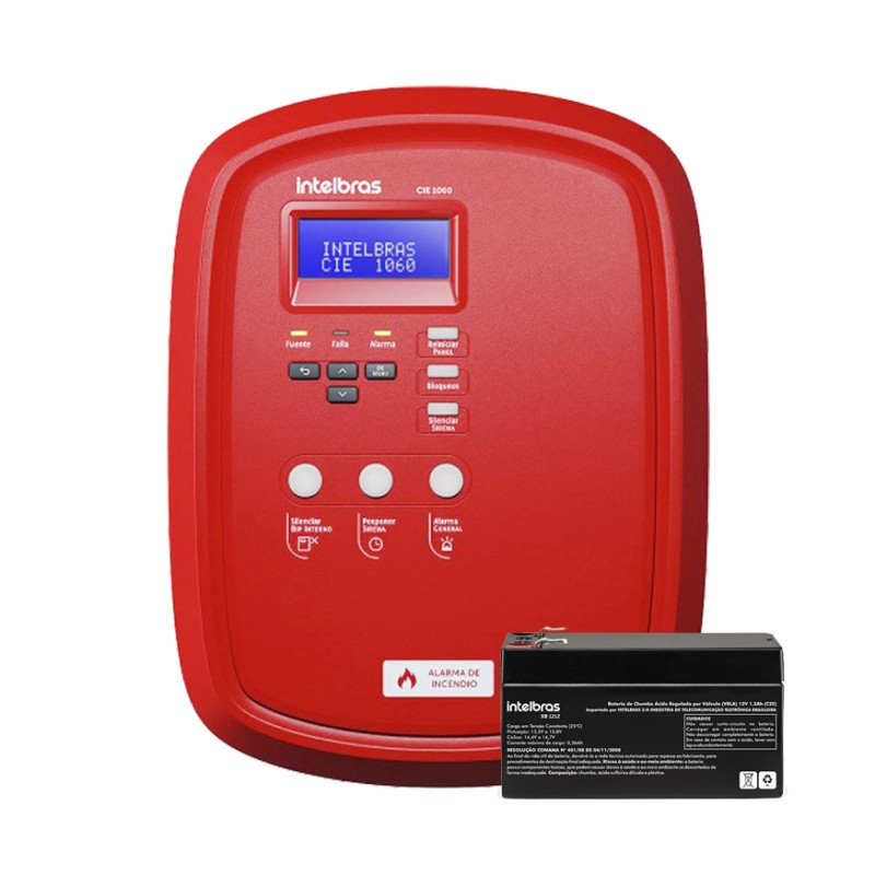 Central alarma de incendio direccionable rojo (CIE1060 ROJO)