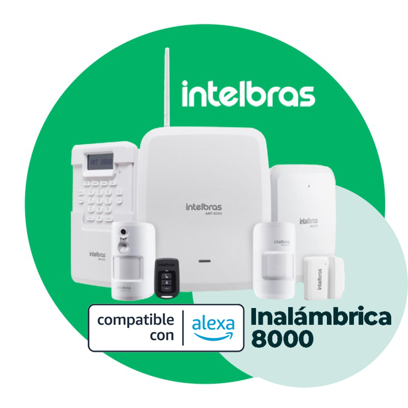 Kit de Alarma Inalámbrica Wifi 8000 PRO - Largo alcance Intelbras ...