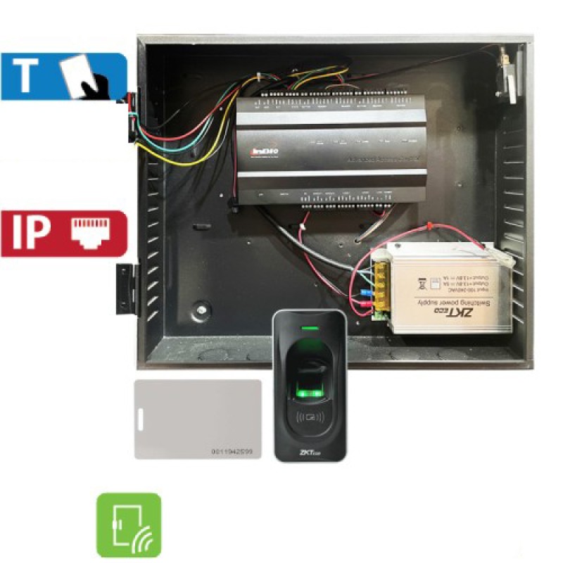 Kit Panel INBIO260 Pack B con tarjeta y huella ZKTeco